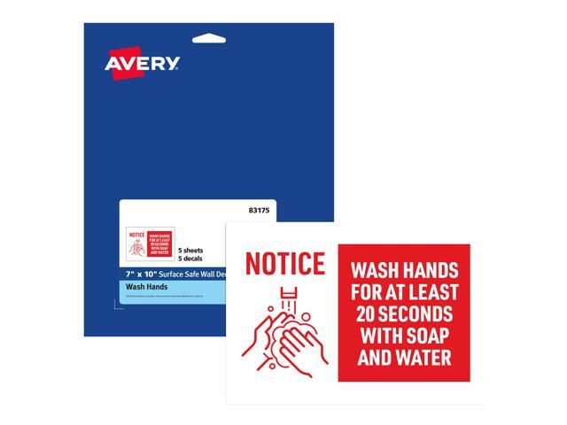 Click here for Avery Wash Hands for at Least 20 Seconds Decals  7... prices