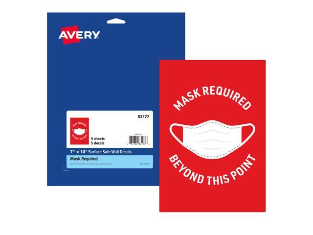 Click here for Avery Mask Required Beyond This Point Decals  7 x... prices