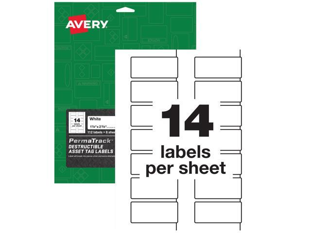 Click here for Avery PermaTrack Destructible Asset Tag Labels  1-... prices