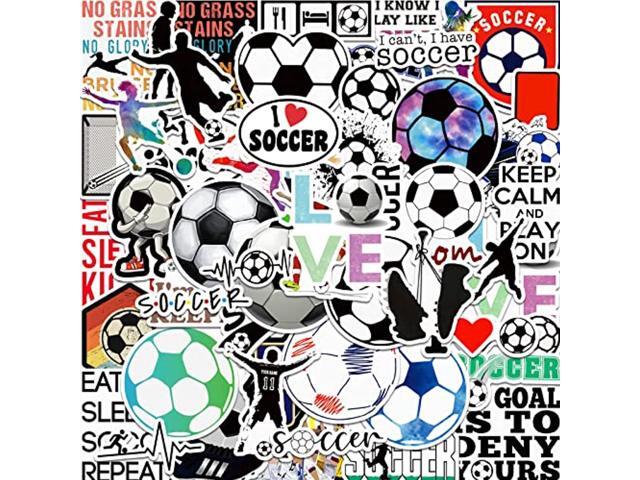 Click here for Soccer Stickers 100 Pcs Soccer Waterproof Vinyl De... prices