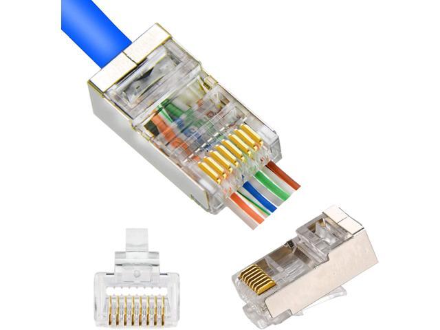 Click here for PETECHTOOL RJ45 CAT6 Connector End Pass Through Et... prices