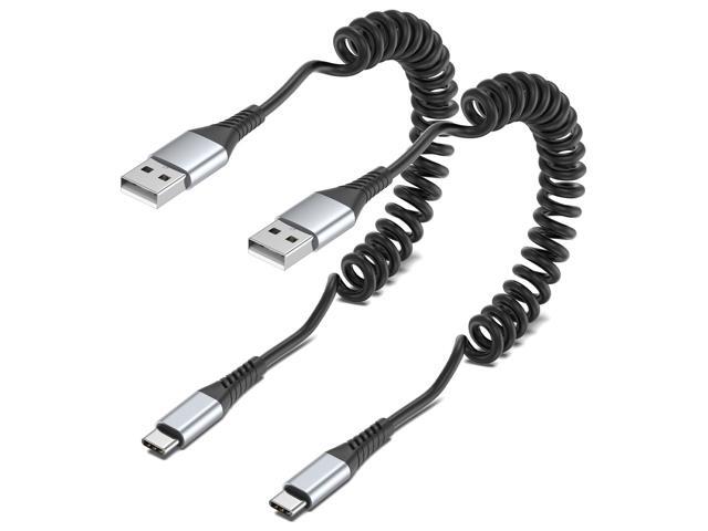 Click here for Coiled USB C Cable  2 Pack USB to USB C Coiled Cab... prices