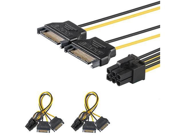 Click here for J & D 6 Pin PCIe to Dual SATA Power Cable  2X SATA... prices