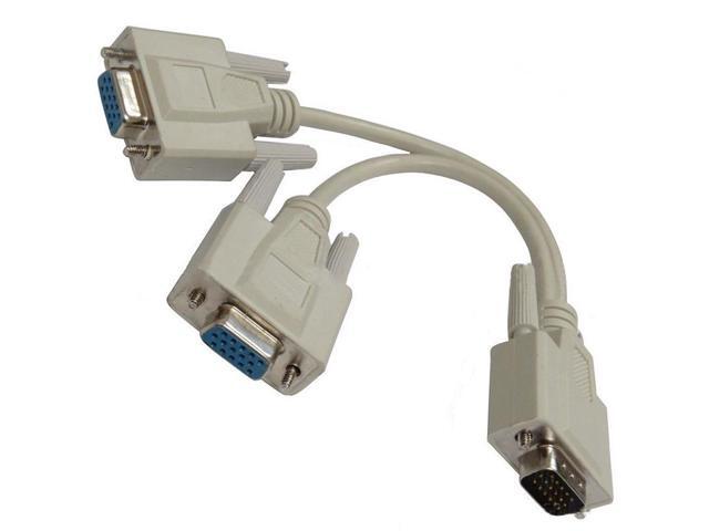 Click here for 15 Pin VGA Male to 2 Female Y Splitter Cable SVGA... prices