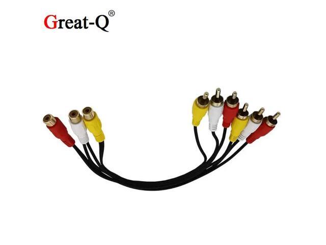 Click here for Gold-Plated 3 RCA Female To 6 RCA Male Plug Splitt... prices