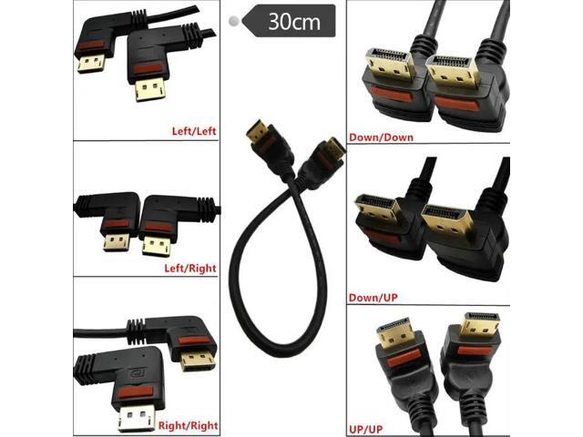 Click here for Angled DisplayPort Male to DP Display Port Male wi... prices