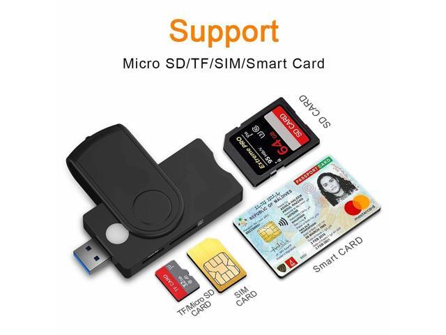 Click here for USB 2.0 Smart Card Reader micro SD/TF memory ID Ba... prices
