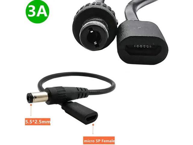 Click here for DC 5.5mm x 2.5mm Male to Micro USB 5pin Female DC... prices