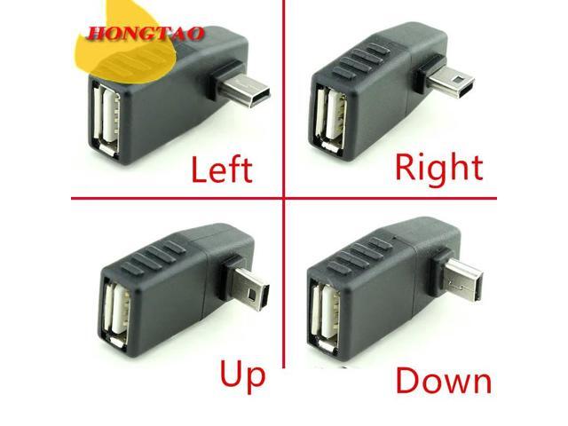 Click here for USB Female to Mini USB Male 90 Degree Down right A... prices