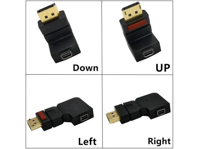 Click here for 90 Degree Angled DP DisplayPort Male to MINI DP Fe... prices