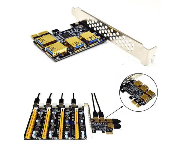 Click here for PCI-E 1 to 4 Riser Card 4 Ports PCIe Riser Adapter... prices