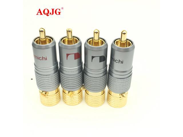 Click here for 4pcs NAKAMICHI 10mm Gold Plated RCA Plug Locking N... prices