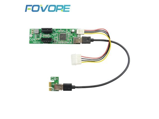 Click here for PCIE Expansion Card 1 to 2 PCI-e x1 Slot Riser Car... prices