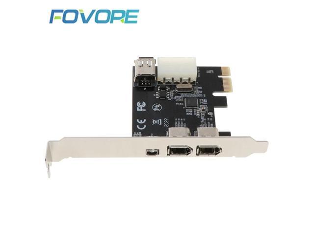 Click here for PCI-e 1X IEEE 1394A 4 Port(3+1) Firewire Card Adap... prices