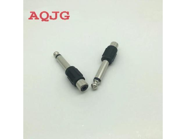 Click here for 5pcs 6.35mm 1/4 Male Mono Plug To RCA Female Jack... prices