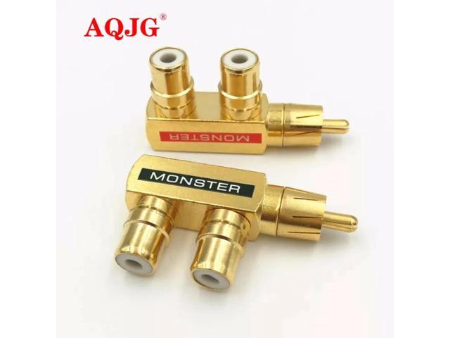 Click here for 10pcs Gold Plated AV Audio Splitter Plug RCA Adapt... prices
