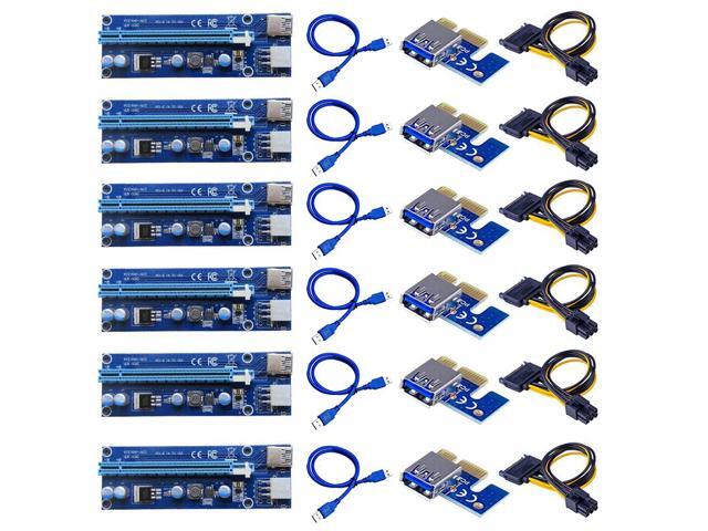 Click here for Weastlinks 6pcs 006C PCIe 1x to 16x Express Riser... prices
