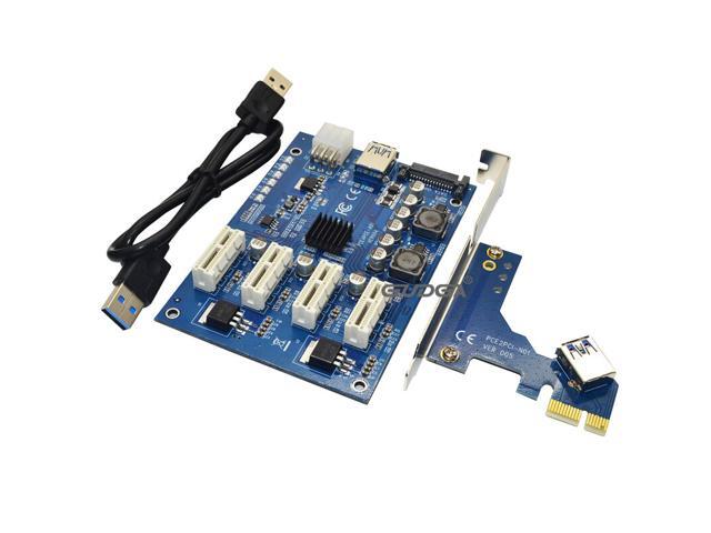 Click here for Weastlinks PCI-E express 1x to 4 Riser Card Mini I... prices