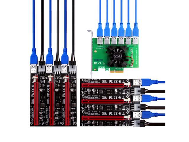 Click here for Weastlinks PCIE Riser PCI-E 1 to 6 Riser Card 103S... prices