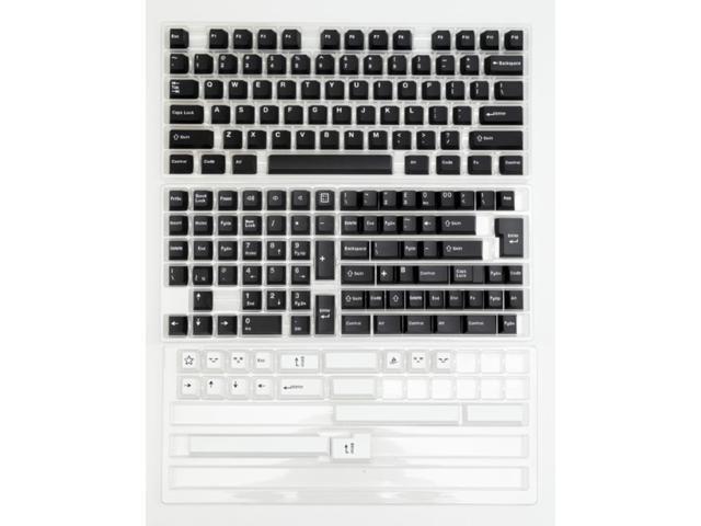 Click here for 173 Keys GMK WOB Keycaps Minimalist black and whit... prices