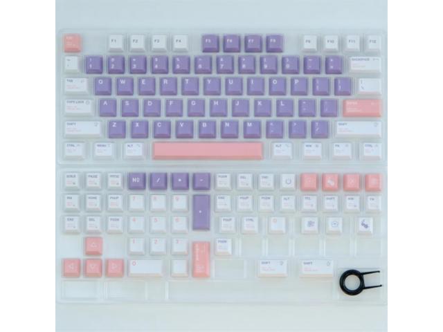 Click here for 129 Keys GMK Lavender Keycaps Cherry Profile PBT 5... prices