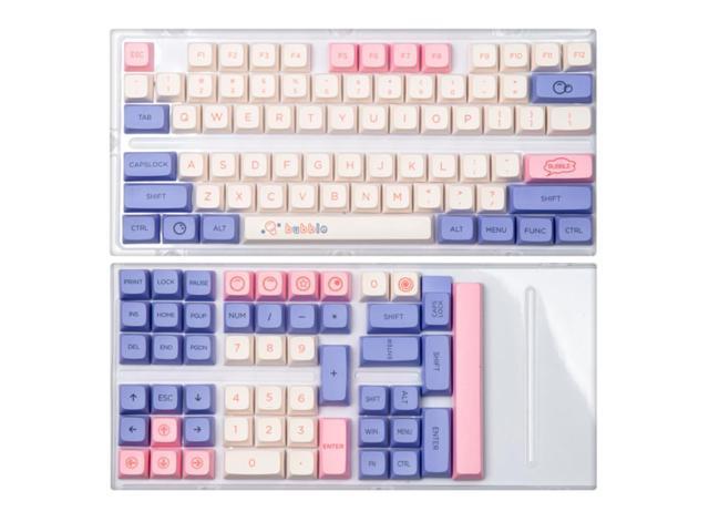 Click here for Cute bubble Keycaps 127 Keys XDA Profile PBT Dye S... prices