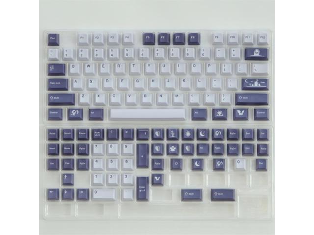 Click here for 129 Keys Midnight Keycaps PBT Dye Sublimation Cher... prices