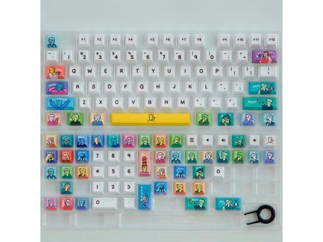 Click here for 129 Keys Cartoon hand drawing Keycaps PBT Dye Subl... prices