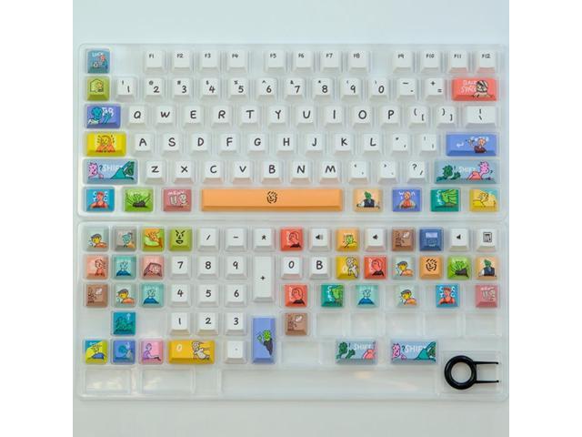 Click here for PBT Keycaps129 Key Fancy Keycap Cartoon Keycaps Dy... prices