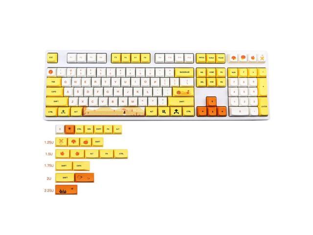 Click here for 127 Keys Fall themed Keycaps XDA Profile PBT Dye S... prices