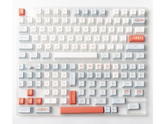 Click here for GMK Salmon 141 Keys/set Keycaps PBT Dye-Sublimated... prices