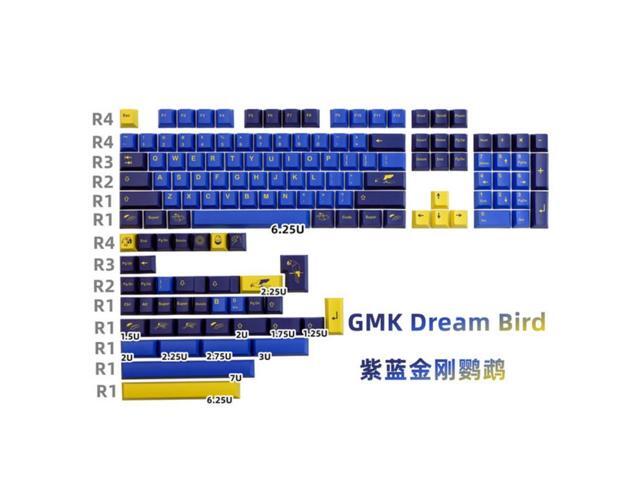 Click here for 142 Keys GMK Dream Bird Keycap PBT Sublimation Che... prices
