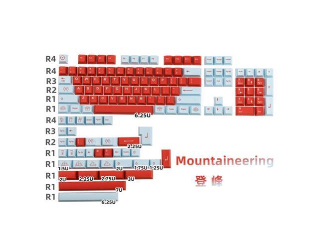 Click here for 142 Keys Mountaineering Keycap PBT Dye Sublimation... prices