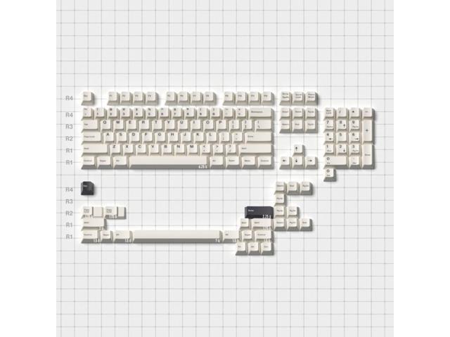 Click here for 131 Keys Black And White BOW Keycap Cherry Profile... prices