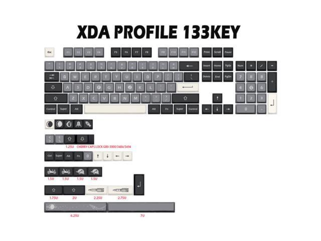 Click here for 133 Keys GMK Apollo Keycaps PBT XDA Keycap For MX... prices