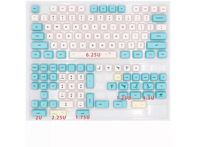 Click here for 127 Keys Keycaps PBT Dye Sublimation XDA Profile K... prices