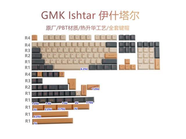 Click here for GMK Ishtar 142 Keys/set Keycaps PBT Dye Sublimatio... prices