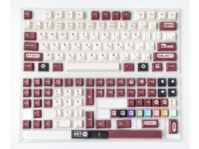 Click here for Retro 141 Keys Keycaps Cherry Profile PBT Keycap D... prices