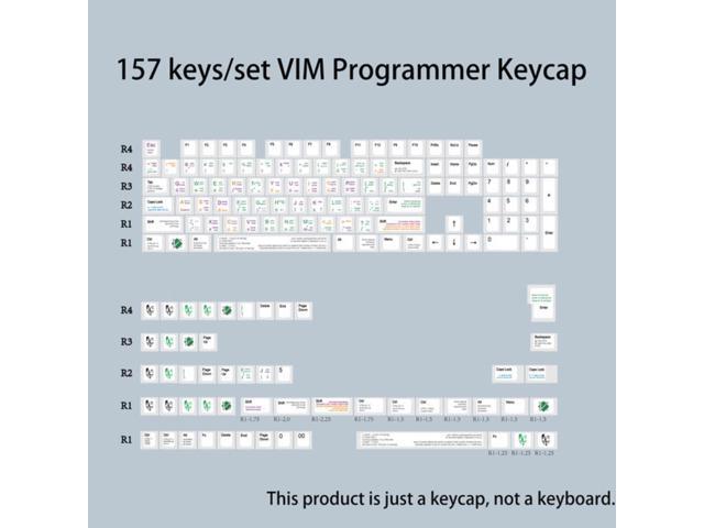 Click here for 157 keys/set VIM Programmer Keycap Profile PBT DYE... prices