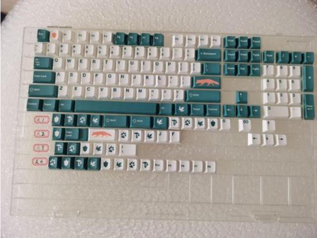 Click here for GMK Fox 145 Keys/Set Keycaps PBT Dye Subbed Cherry... prices