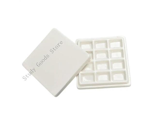 Click here for 12 Grids Watercolor Palette Ceramic Mixing Tray Ce... prices