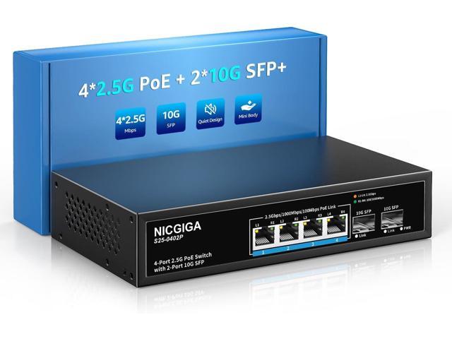 Click here for 4 Port 2.5G PoE Switch Unmanaged with 4 x 2.5Gb Ba... prices