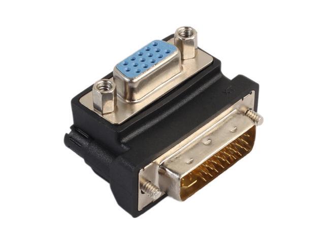 Click here for DVI-I 24+5 Male to VGA 15 Pin Female 90 Degree Rig... prices