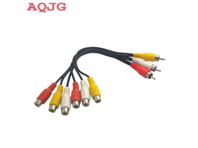 Click here for Hot 3 RCA Male To 6 RCA Female Plug Splitter Audio... prices