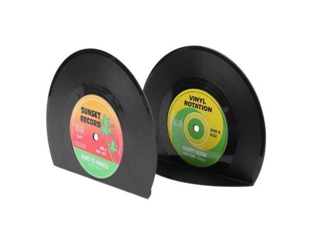 Click here for 2Piecess Retro Record Bookends / Vinyl Bookends Re... prices