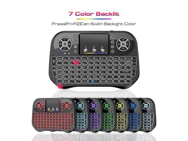 Click here for 2.4G Wireless Keyboard 7 Color Backlit Air Mouse W... prices