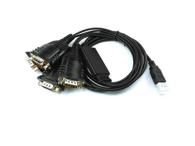 Click here for FTDI CHIP 4 Port USB to Serial RS232 DB9 Adapter C... prices