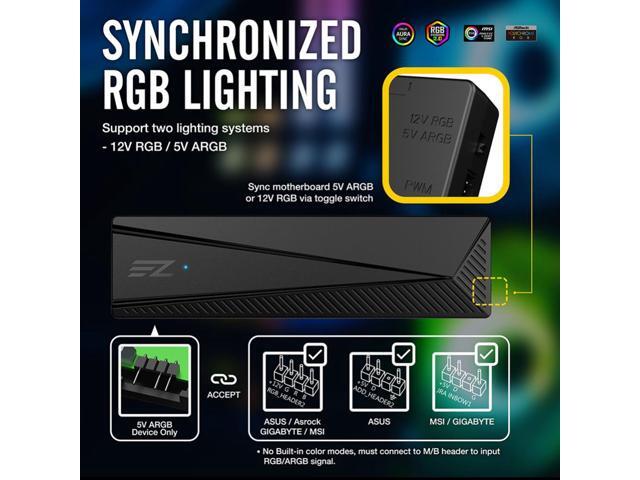 Click here for 2 in 1 Cooling Fan Hub 5V 3Pin ARGB 4Pin PWM SATA... prices