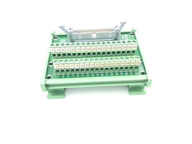 Click here for IDC34P IDC 34 Pin Male Terminal Block Breakout PLC... prices