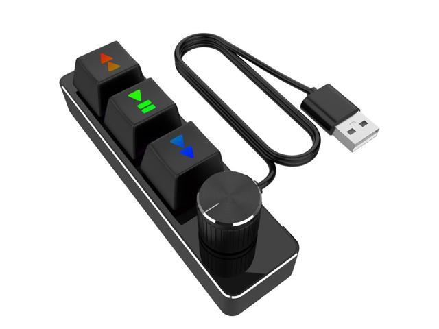 Click here for 3 Keys 1 Knob Macro Keyboard Red Switch Rgb Macro... prices